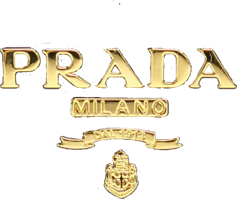 Prada Gold Logo Sticker Remixit Luxury Png Vintage - Prada Logo ...