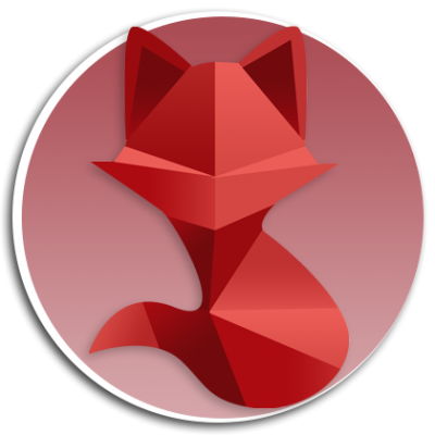 Red Fox - Circle (400x400), Png Download