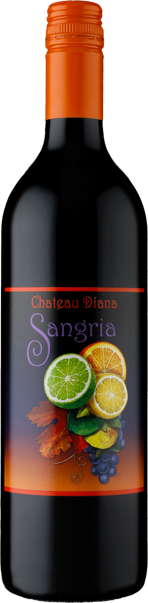 Sangria Front Label Download - Chateau Diana (300x1220), Png Download