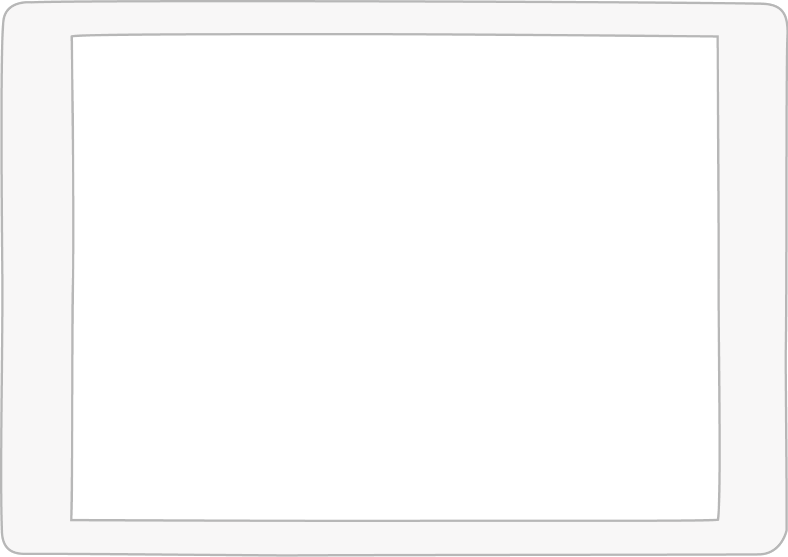 Download Open Full Resolution Png - White Ipad Frame Png | Transparent ...