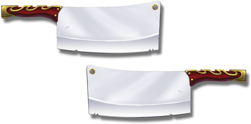 Butcher's Knives - Shadow Fight 2 Butcher Knives (778x302), Png Download