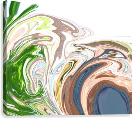 Abstract Art Print Canvas Print - Canvas Print (429x386), Png Download