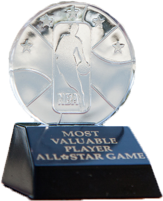 All Star Mvp Trophy Nba (750x500), Png Download