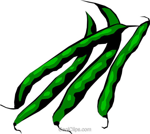 Green Beans Royalty Free Vector Clip Art Illustration - Green Beans ...