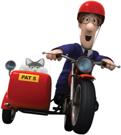 Download Descargar - Postman Pat Motorbike And Sidecar | Transparent ...