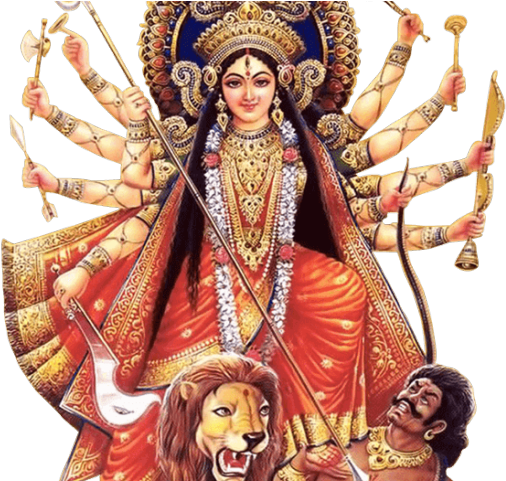 Goddess Durga Maa Png Transparent Images - Durga Ji Png Hd (640x480 ...
