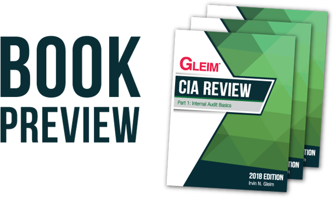 Cia Exam Book Preview - Gleim Cia Part 1 2018 (864x465), Png Download
