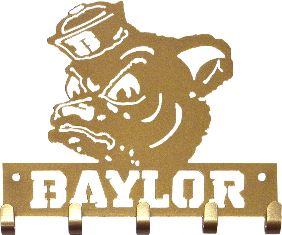 Baylor Sailor Bear Gold Key Ring - Baylor University (1000x1000), Png ...