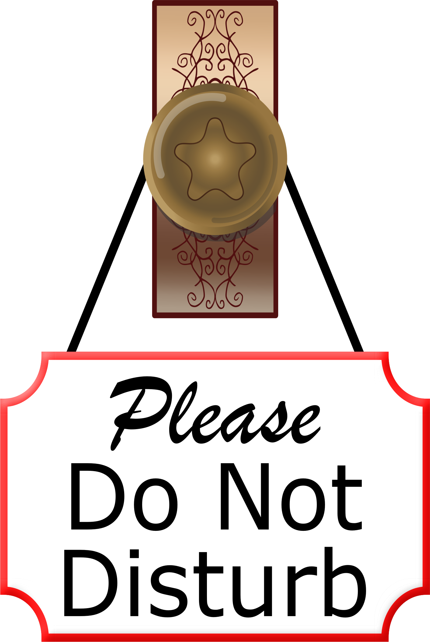 This Free Icons Png Design Of Do Not Disturb (1413x2108), Png Download