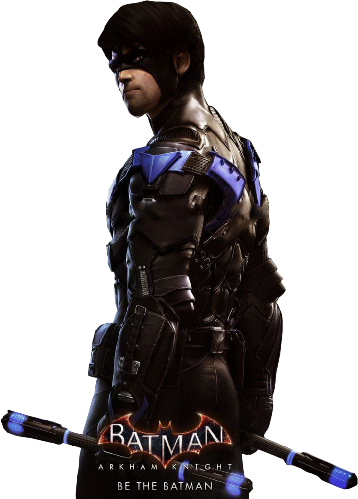 Download Nightwing Arkham Knight Png - Batman Arkham Knight Nightwing ...