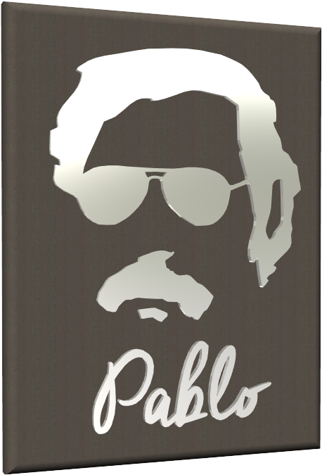 Pablo Escobar Face Painting - Pablo Escobar (1432x837), Png Download