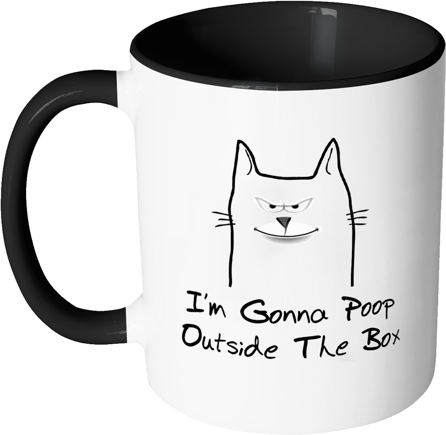 Angry Cat Mug - Working Harder Than An Ugly Stripper (1024x1024), Png ...