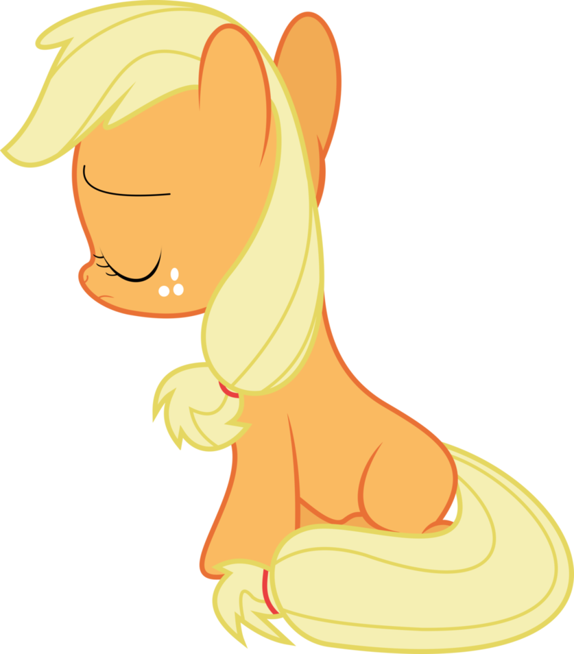 Sad Filly Applejack - Applejack (837x954), Png Download