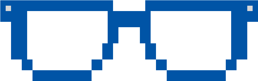 Download 8 Bit Glasses Png Clipart Royalty Free Library - 8 Bit Glasses ...