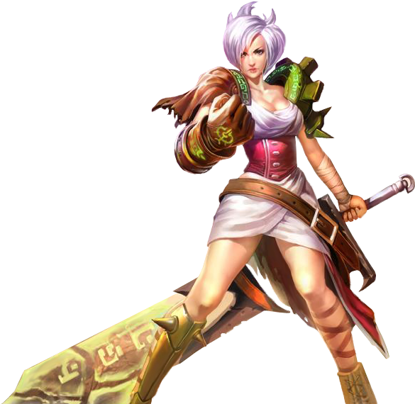 Download Riven Splashart Old Png Image - Gamer Gift Watch - League Of ...