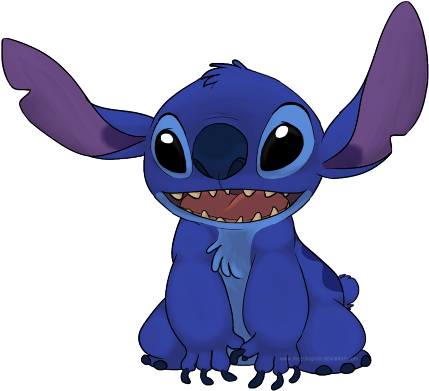Blue Drawing Stitch - Deviantart 626 Stitch (900x839), Png Download