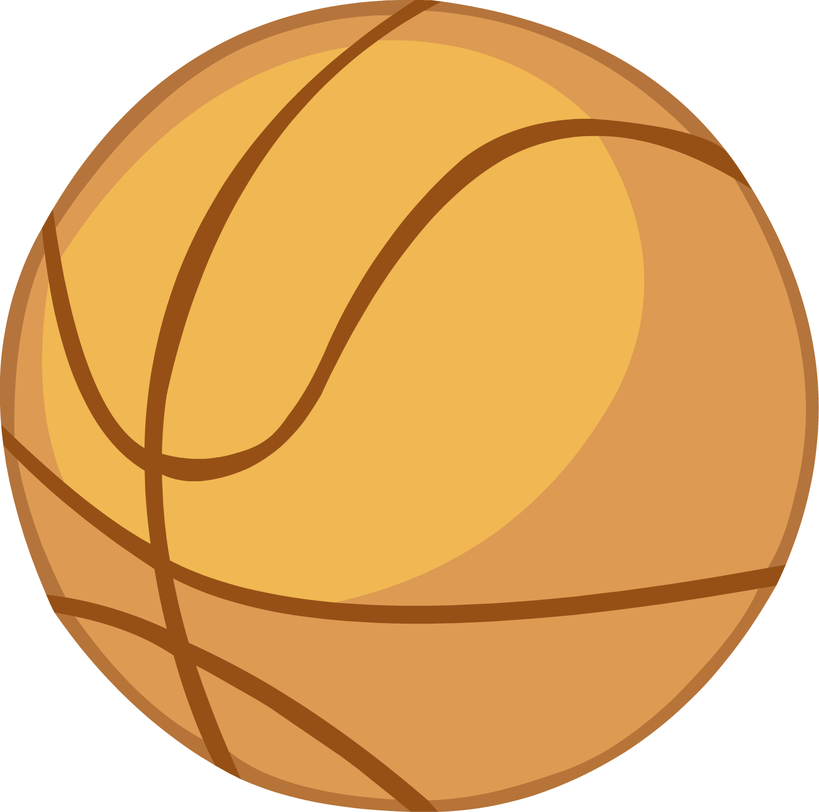 Basketballorange - Bfdi Orange Basketball (1598x1586), Png Download