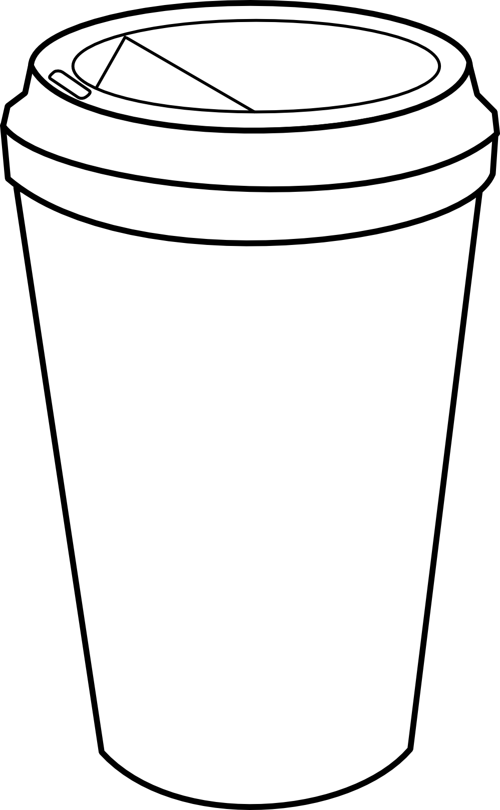 Coffee To Go Clipart - Paper Coffee Cup Clip Art (999x1617), Png Download
