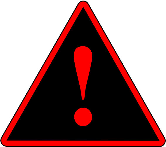 Red Black Red Warning 1 Svg Clip Arts 600 X 534 Px (600x534), Png Download