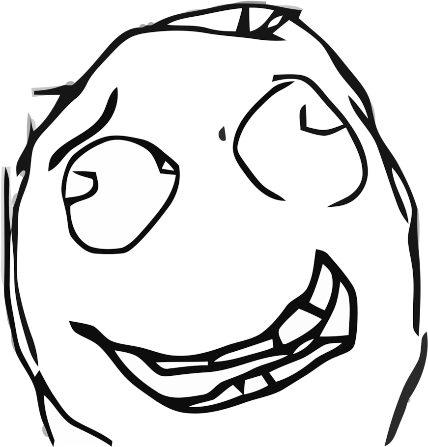 Download Rage Comic Internet Trollface - Rage Comics Faces Happy | Transparent PNG Download ...