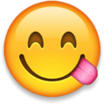 Free Png Ios Emoji Face Savouring Delicious Food Png - Cushion Cover ...