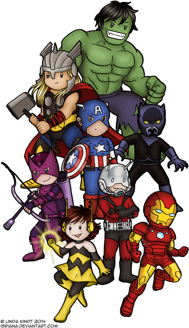 Avengers Drawing Heroes - Cartoon (699x1141), Png Download