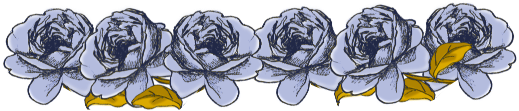 Clipart Png Best - Transparent Blue Rose Border (1141x313), Png Download