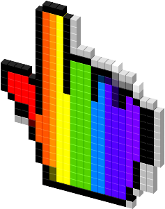 Download Rainbow Hand Cursor Png | Transparent PNG Download | SeekPNG