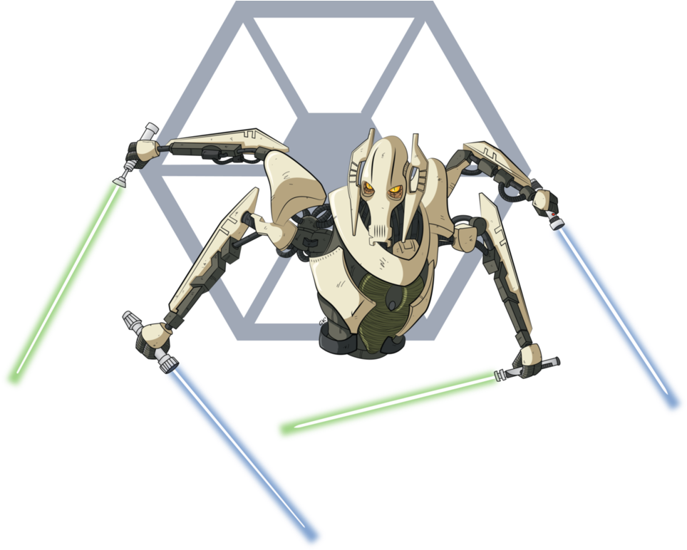 General Grievous By Gabkt - Star Wars Transparent Background General ...