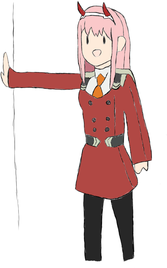 Download Zero Two Toon - Cartoon | Transparent PNG Download | SeekPNG