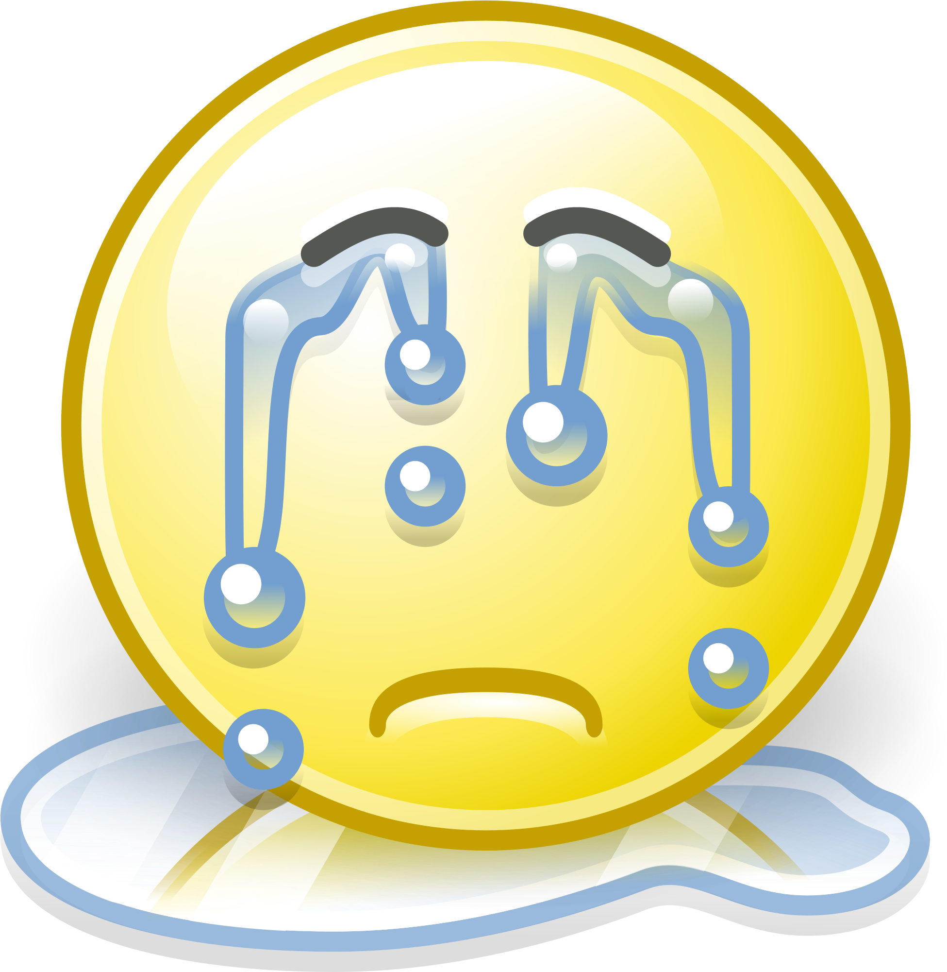 Open - Crying Face (2000x2000), Png Download