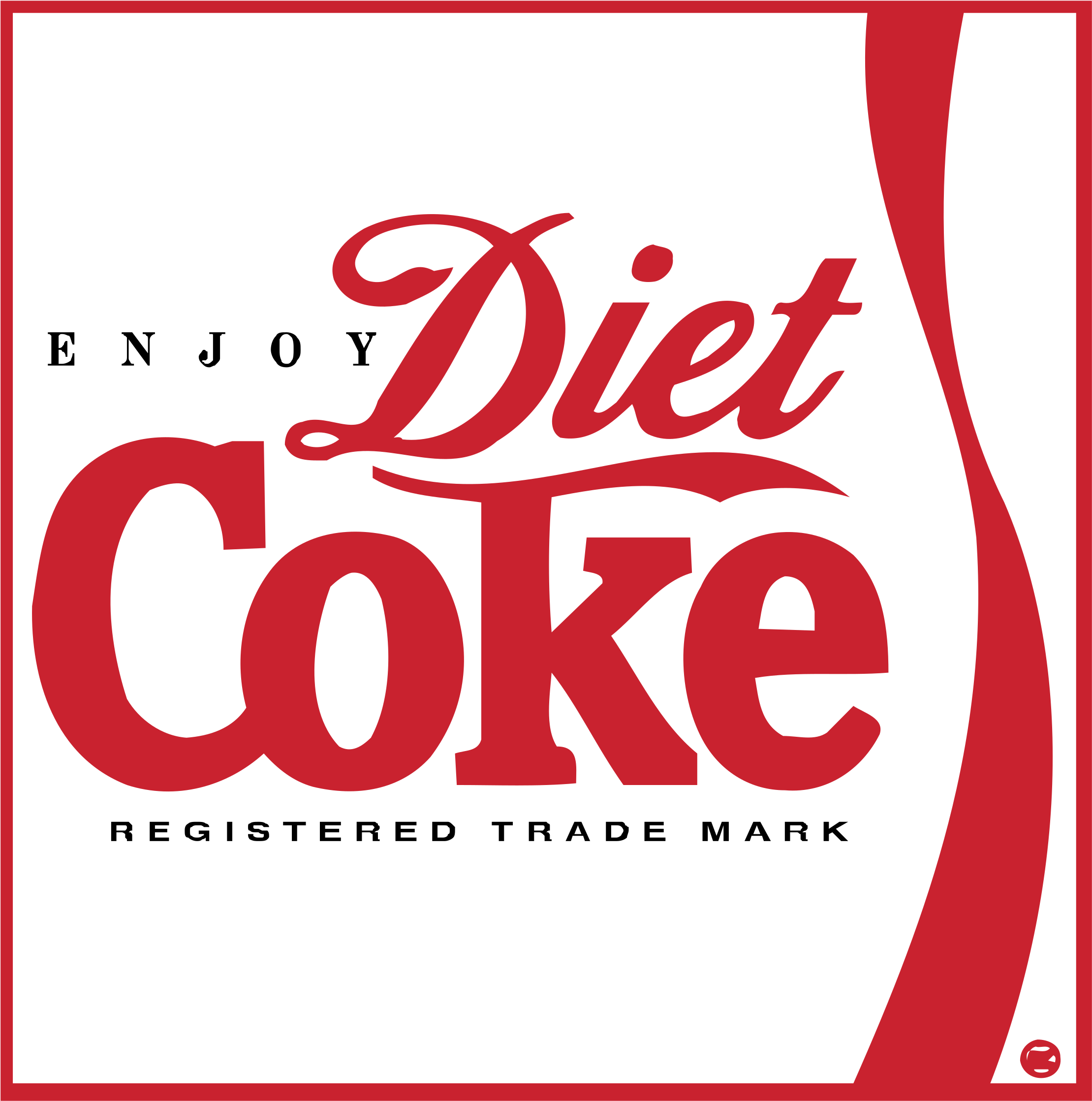 Diet Coke Logo Png Transparent - Diet Coke Logo (2400x2396), Png Download