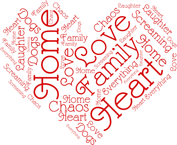 Download Heart Family Word Cloud Art | Transparent PNG Download | SeekPNG