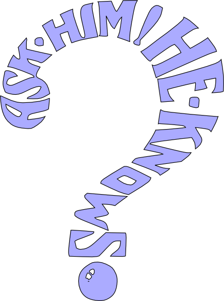 Ask Him He Knows Question Mark Clip Art At Clker - Asking Questions Gif ...