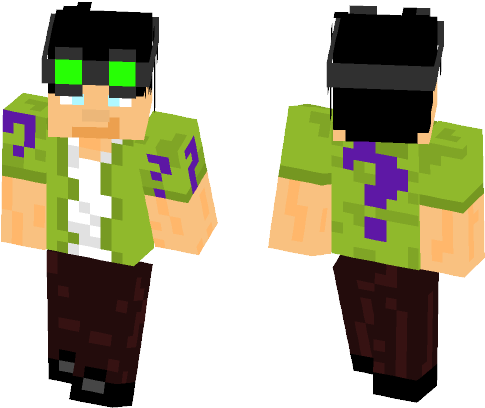 The Riddler - Minecraft (584x497), Png Download