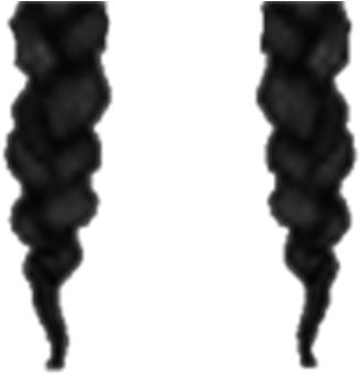 Download Black Braid Hair Extensions Transparent - Roblox Hair ...