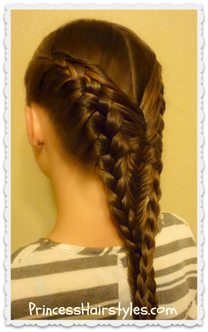 "diving Mermaid Braid" Tutorial Princesshairstyles - Mermaid Braids ...