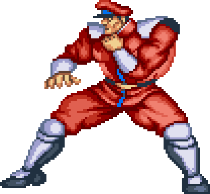 Mbison - Street Fighter 8 Bit Characters (416x384), Png Download