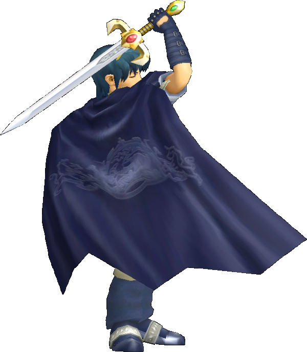 Ssbm Marth Render 1 By Machriderz-d56n453 - Marth Melee (600x687), Png ...