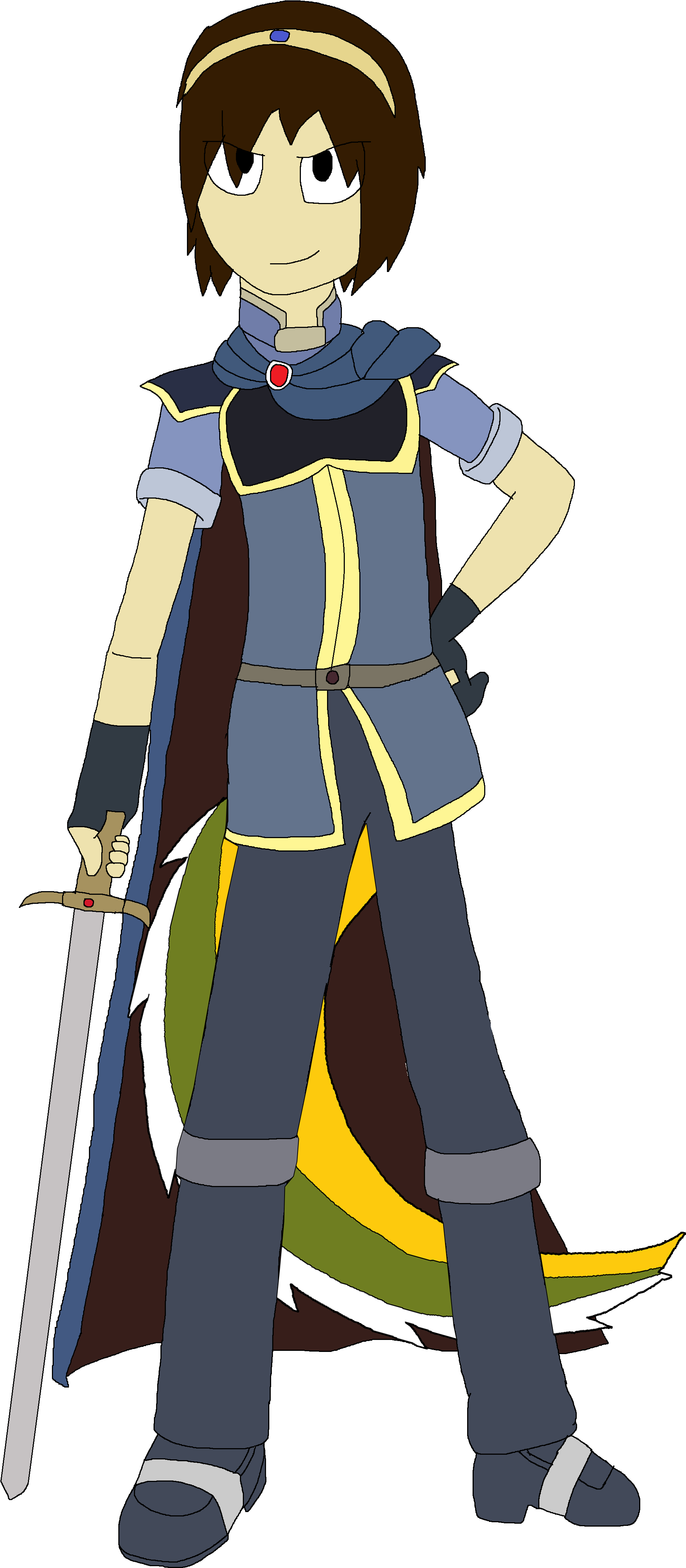 Arthur As Marth - Cartoon (1977x4417), Png Download