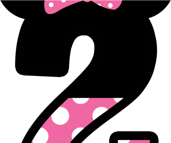 Mickey Mouse Clipart Number - Minnie Mouse No 2 (640x480), Png Download