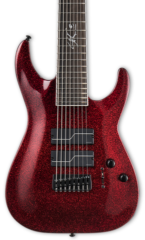 Esp Ltd Sc-608 Stephen Carpenter Baritone Red Sparkle - Jackson Dinky ...