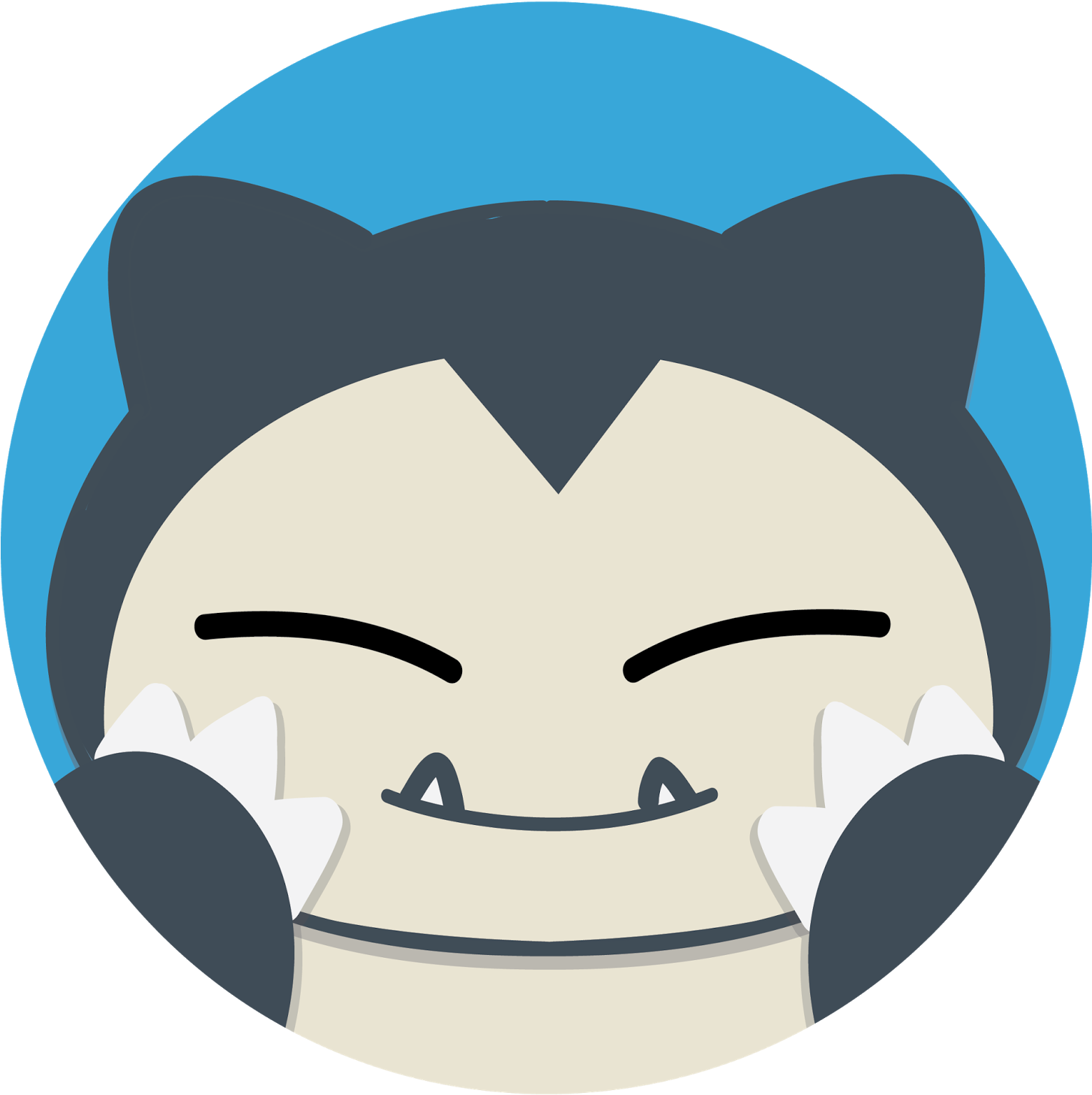 Happy Snorlax - Nose (1561x1600), Png Download