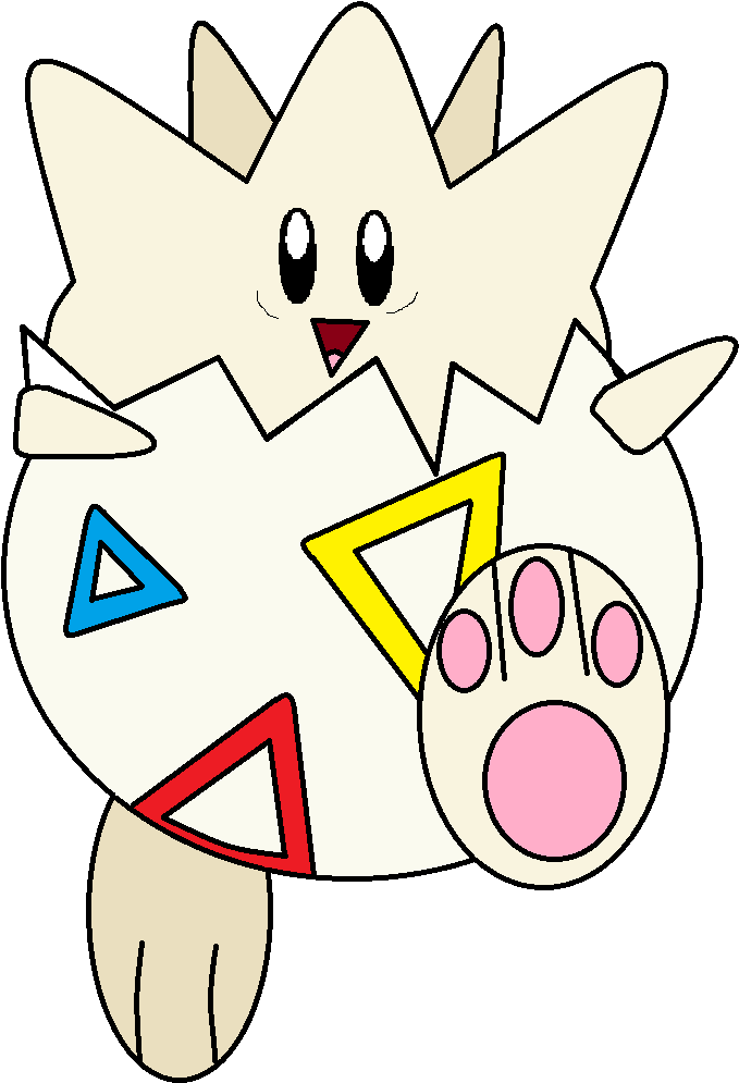 Togepi By Cadpig1099 On Deviantart - Cartoon (2014x1040), Png Download