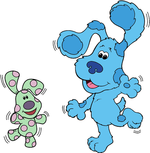Blue, Polka Dots - Cartoon (532x537), Png Download