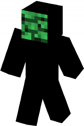 Black Skin Minecraft (289x440), Png Download
