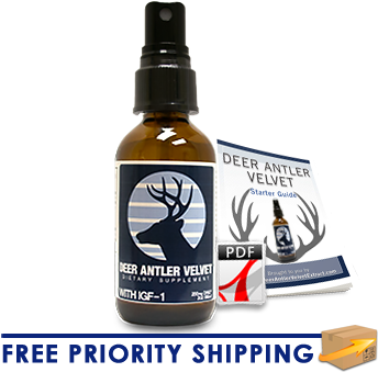 30-day Pure Deer Antler Velvet Spray - Velvet Antler (380x358), Png ...