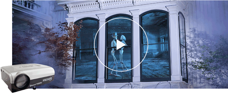 Download Fx Projector Displaying Dancing Skeletons On The Window ...