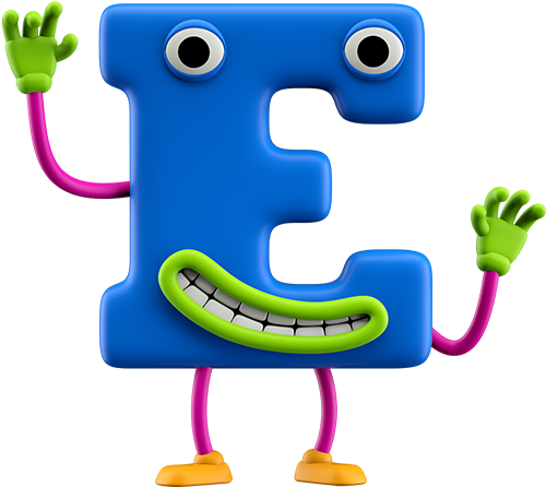 Animated Alphabet E