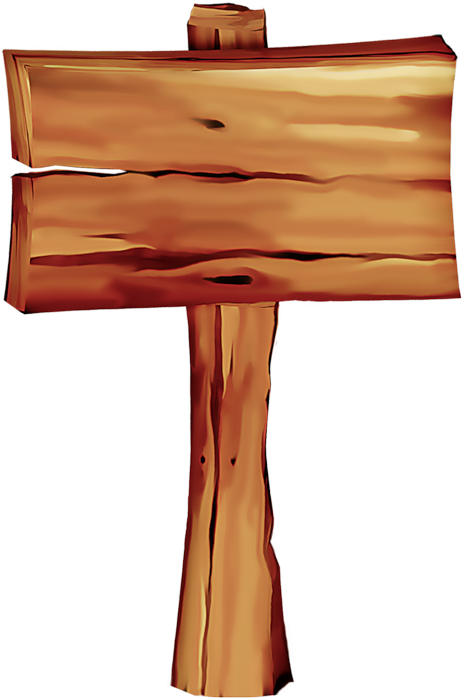 Clipart Banner Sign - Clip Art Wooden Sign (574x800), Png Download